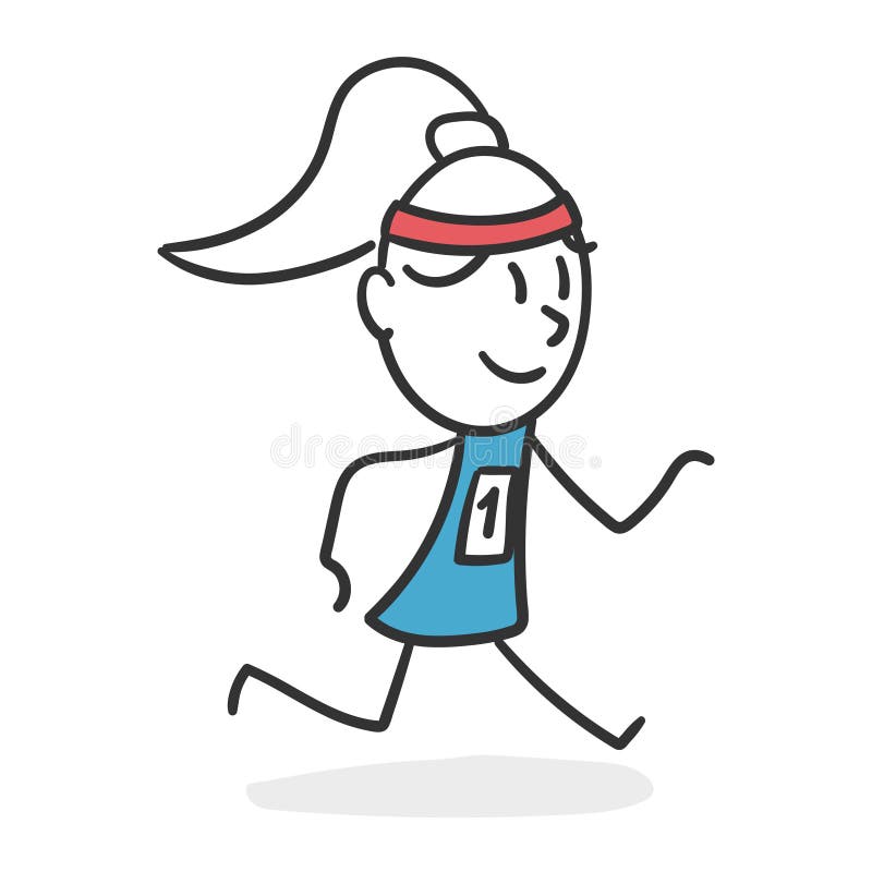 Stick Woman Jogger Stock Illustrations – 10 Stick Woman Jogger Stock ...