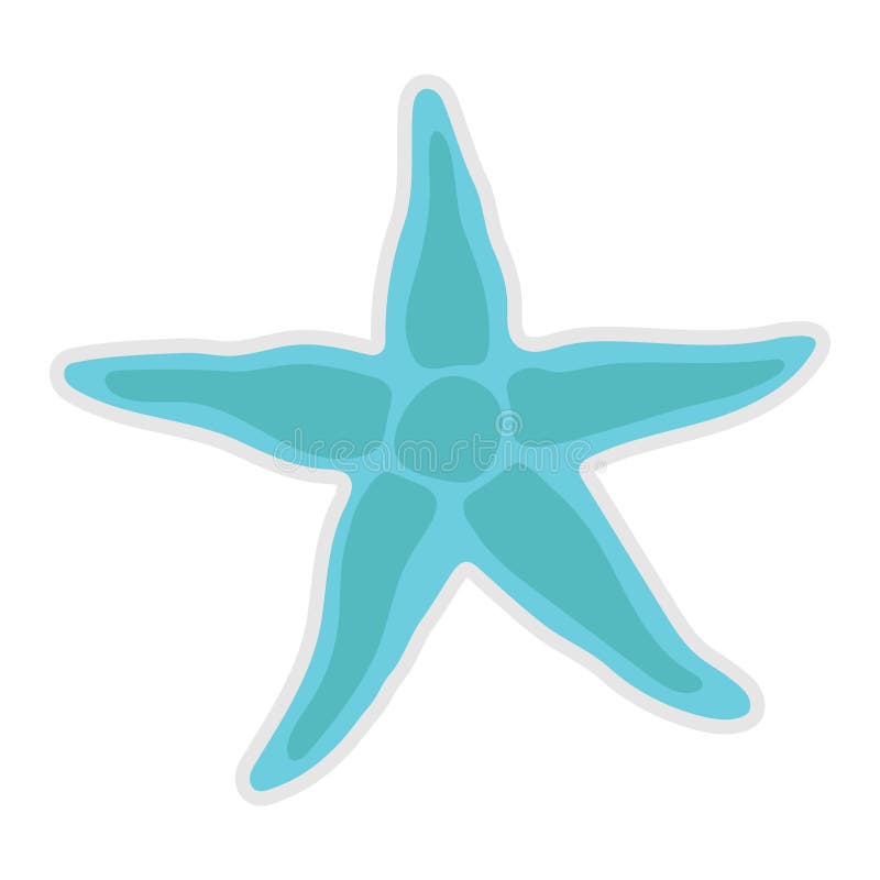 Starfish Summer Doodle Stickers, Labels, Logos, Tags, Sign for Holiday ...