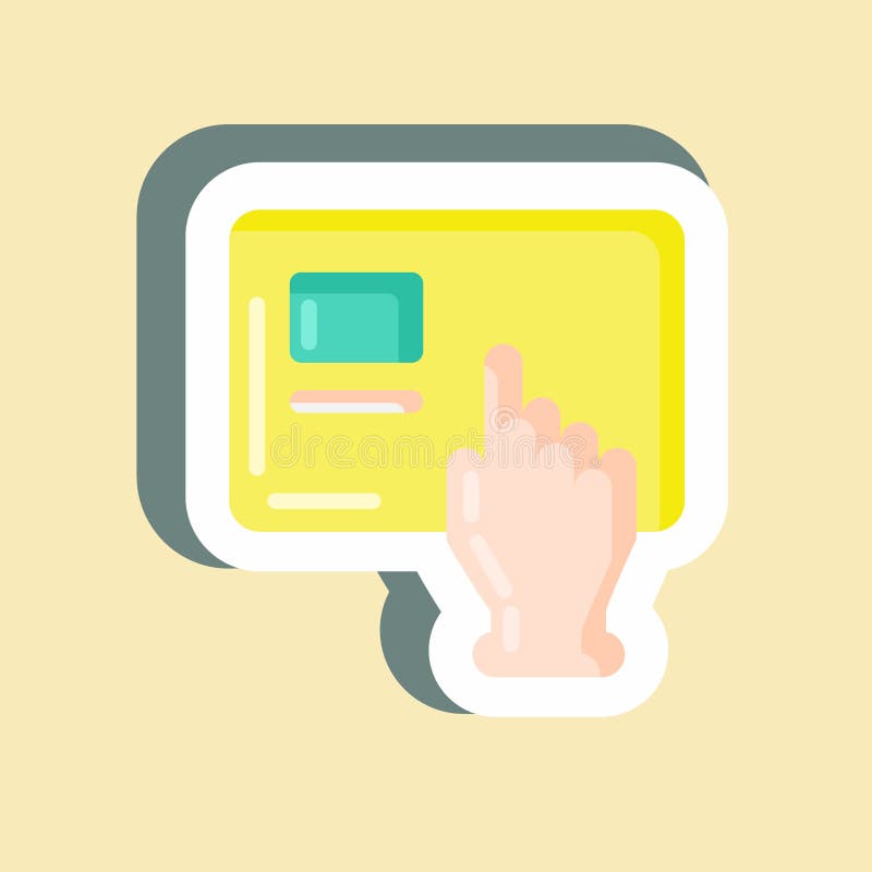 Sticker Advertising. Suitable for Branding Symbol. Simple Design ...