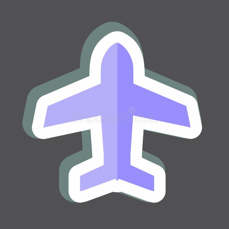 Sticker Rc Airplane Isolated. Generative AI Stock Illustration ...