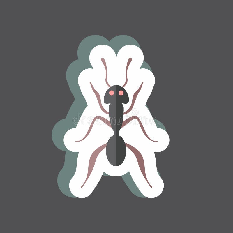 Sticker Ant 1. Suitable for Animal Symbol. Simple Design Editable ...