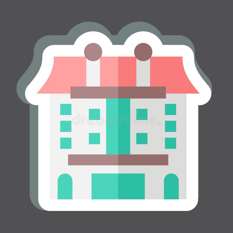 Sticker Apartment. Related To Accommodations Symbol. Simple Design ...