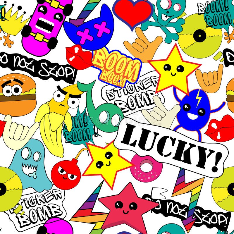 Sticker art stock illustration. Illustration of extreme - 68743198