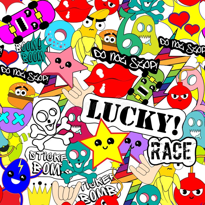 Sticker art stock illustration. Illustration of label - 68743212