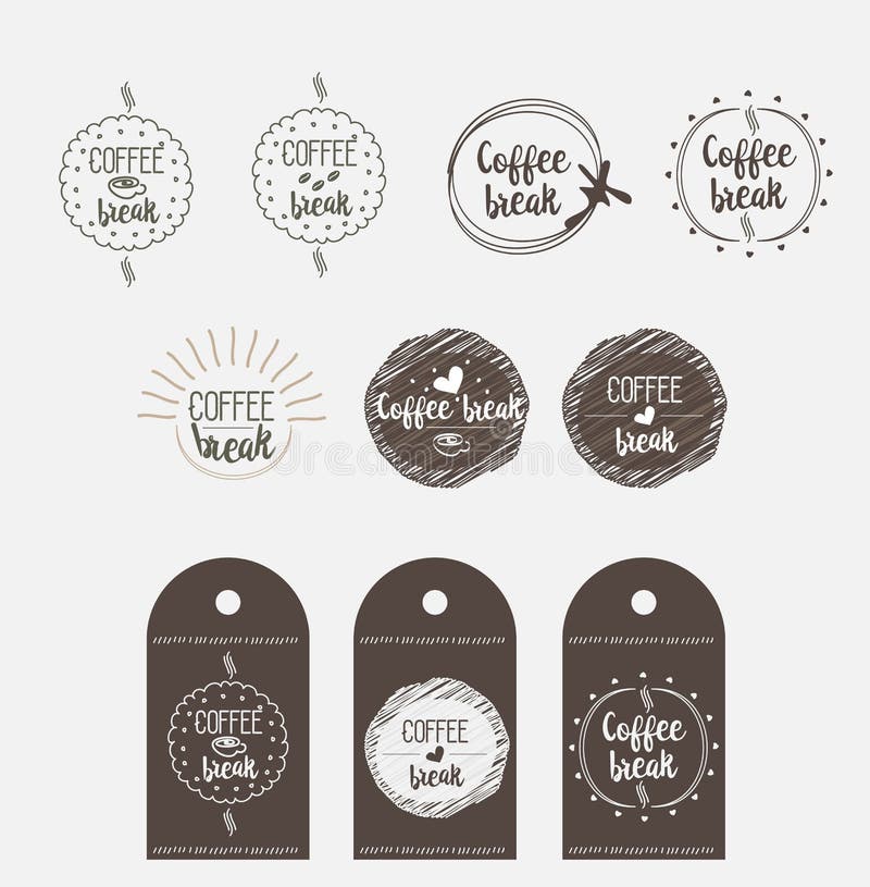 Sticker badge coffee shop stock vector. Illustration of cafe - 69590746