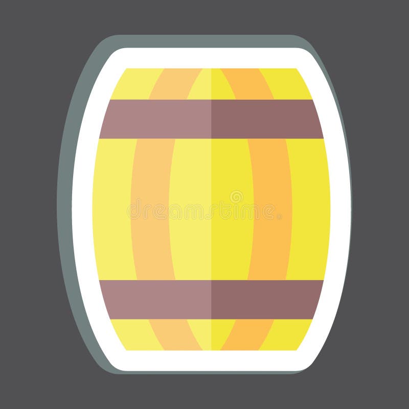 Sticker Barrel. Related To Celtic Symbol. Simple Design Editable Stock ...
