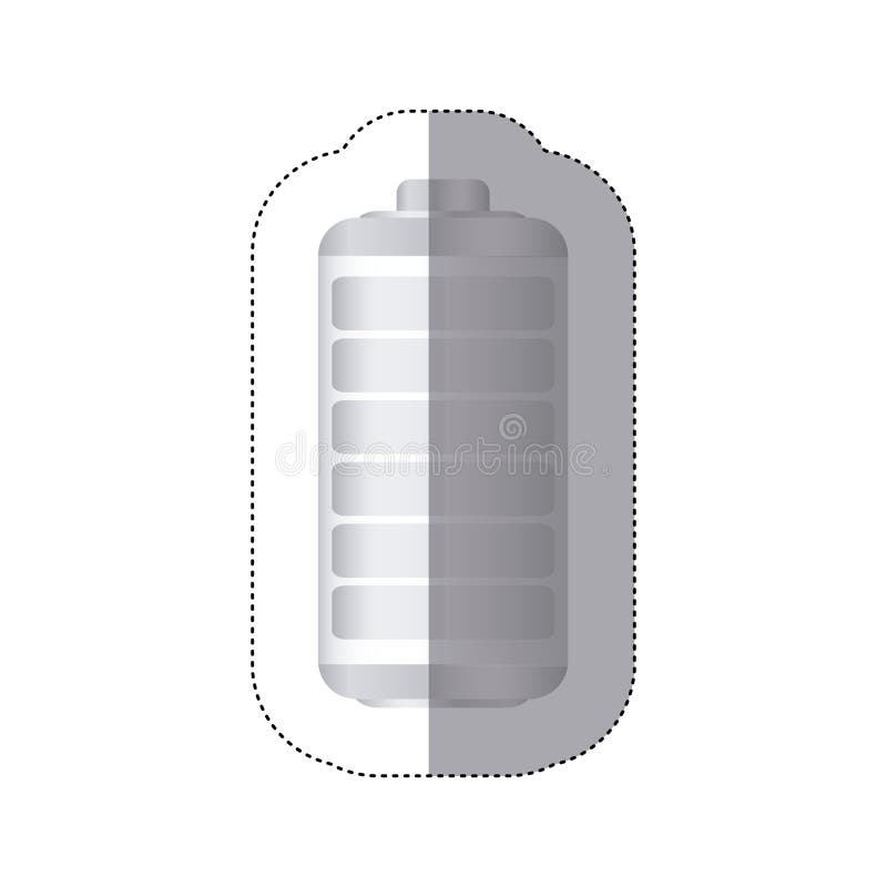 Sticker Battery Symbol Zero Level Charge Stock Illustration ...