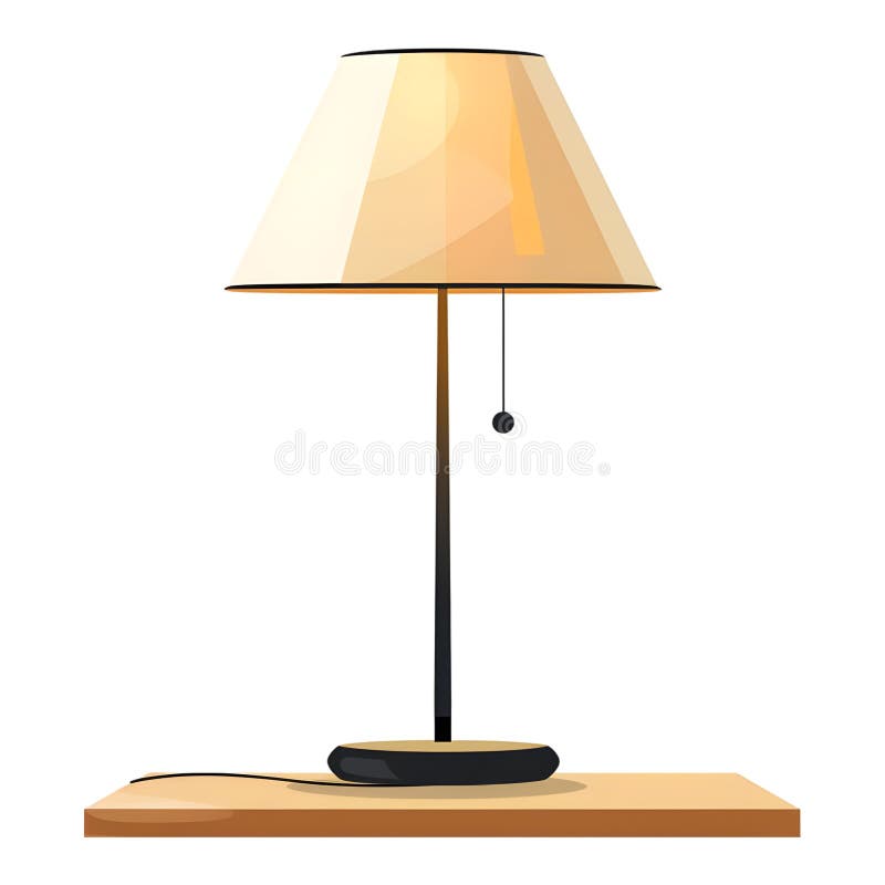 Sticker of a Bedroom Table Lamp on a Transparent Background - Ai ...