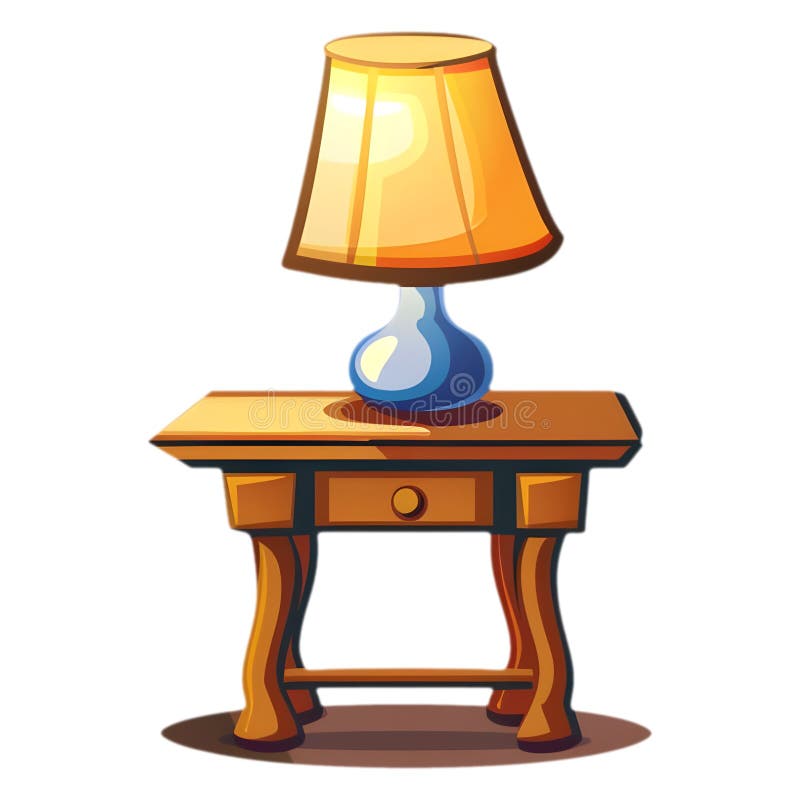 Sticker of a Bedroom Table Lamp on a Transparent Background - Ai ...