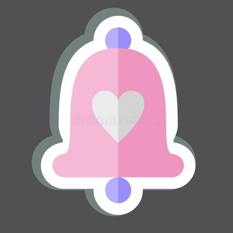 Sticker Bell 3. Related To Ring Symbol. Simple Design Editable Stock ...