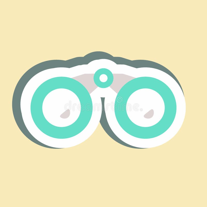 Binoculars Sticker Stock Illustrations – 664 Binoculars Sticker Stock ...