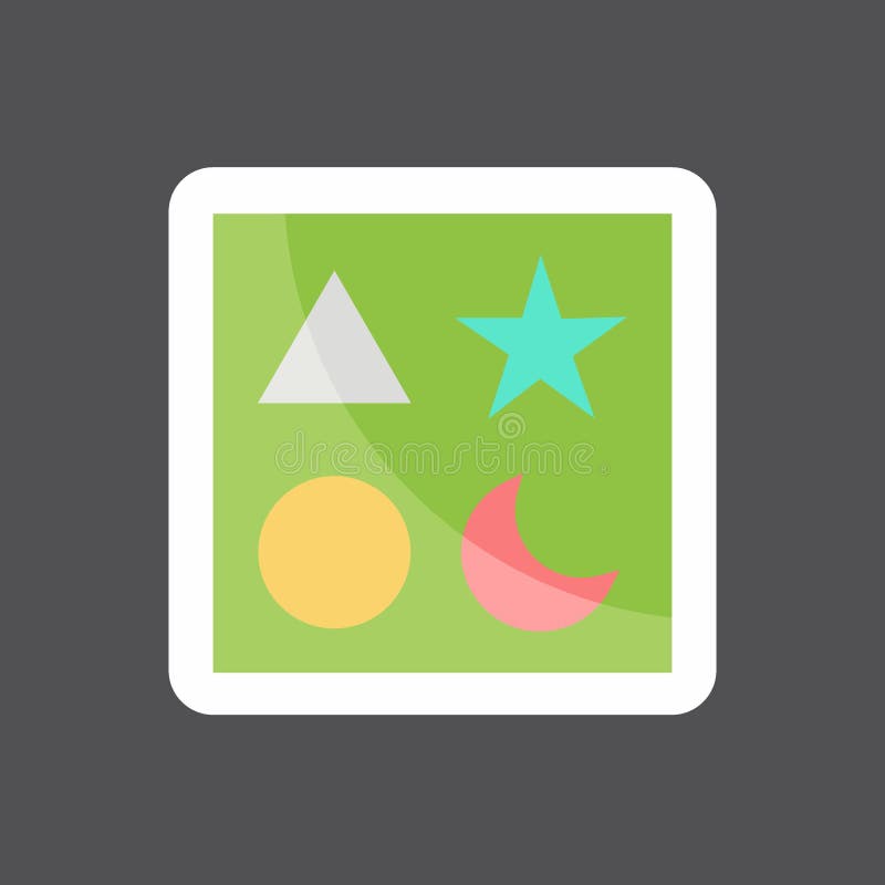 Sticker Blocks 2. Suitable for Toy Symbol. Simple Design Editable ...