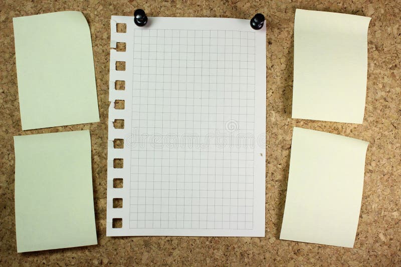 Sticker on a board stock image. Image of leaf, page, empty - 28536955