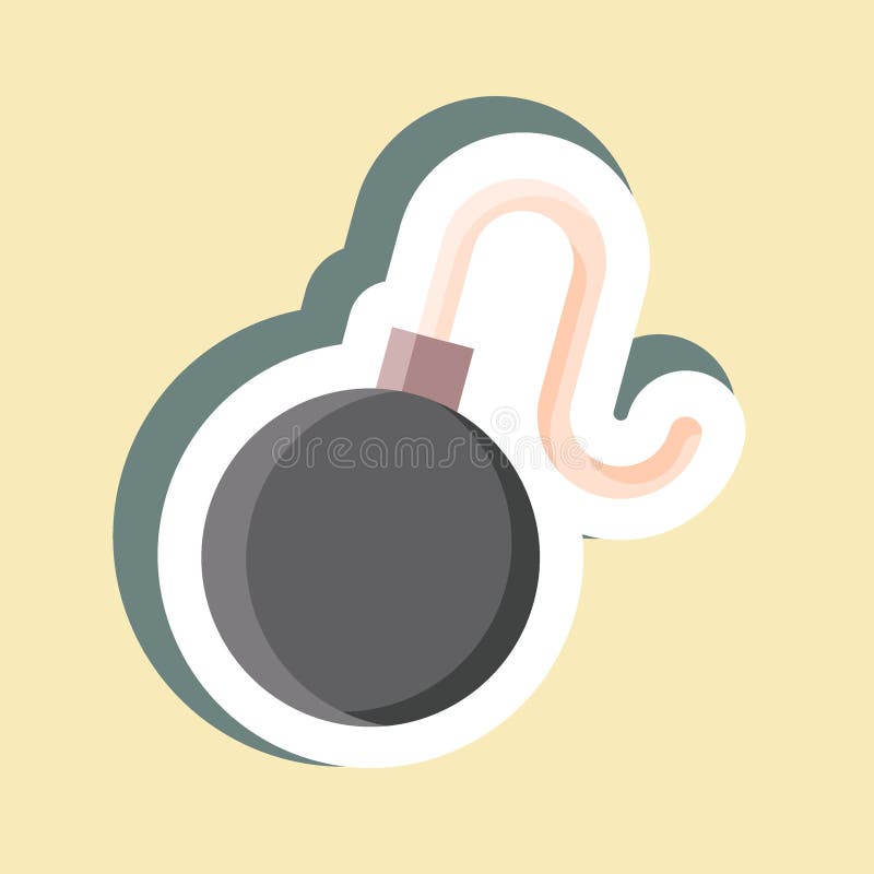 Sticker Bomb. Suitable for Security Symbol. Simple Design Editable ...