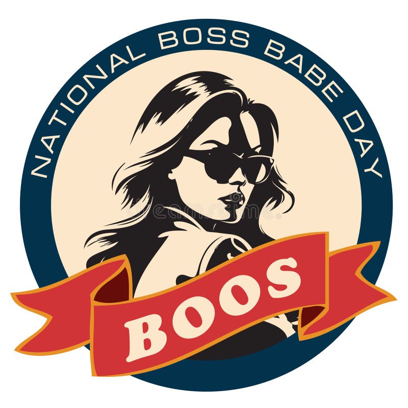 Sticker for Boss Babe Day stock vector. Illustration of happy - 382782906