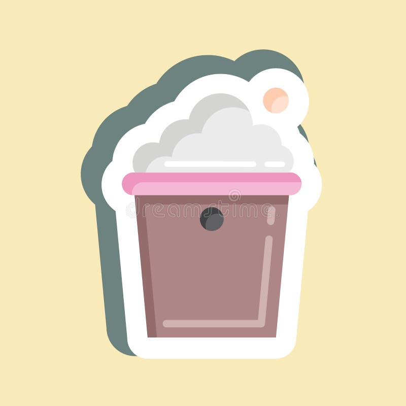 Sticker Bucket Truck. Related To Construction Vehicles Symbol. Simple ...