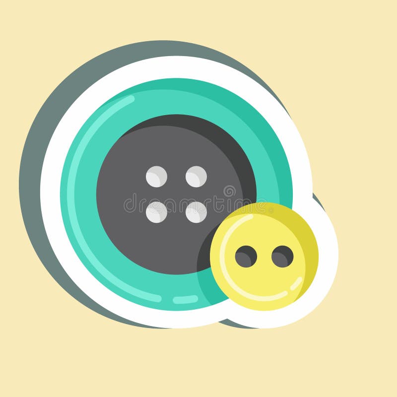 Sticker Buttons. Suitable for Education Symbol. Simple Design Editable ...