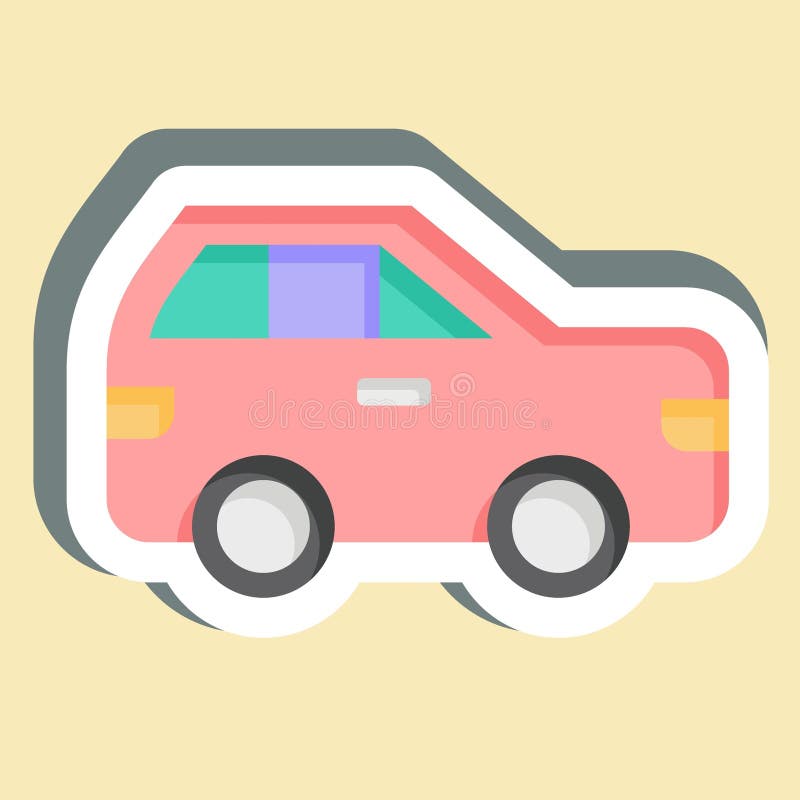 Sticker Car. Related To Navigation Symbol Stock Illustration ...