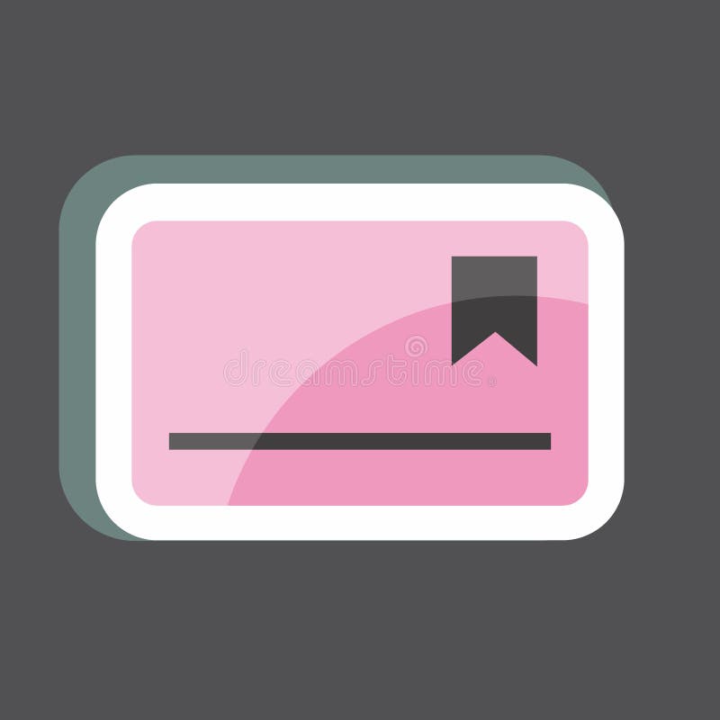 Sticker Card Membership. Suitable for Infographics Symbol. Simple ...