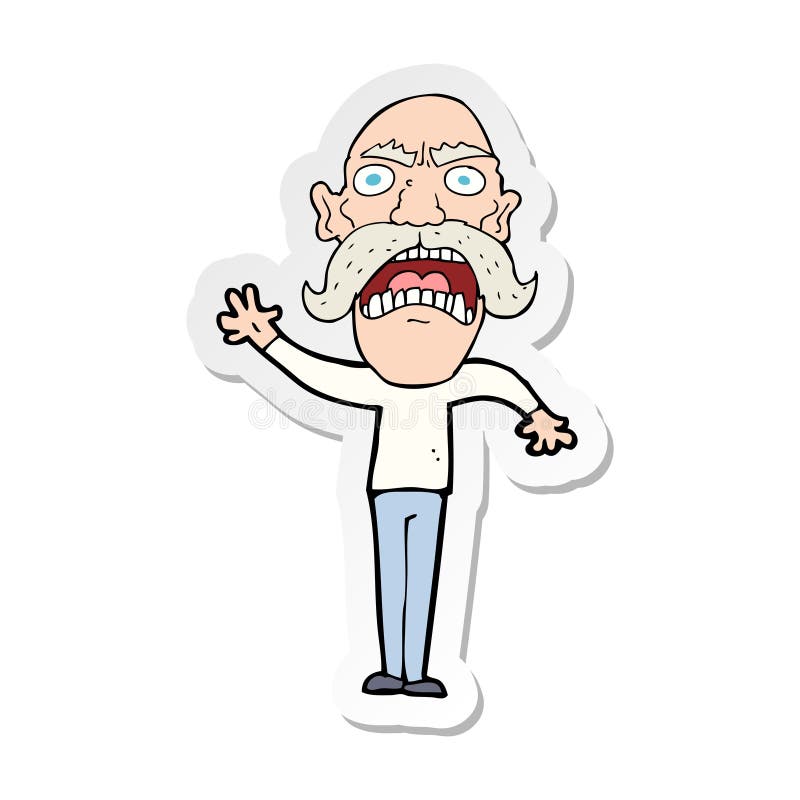 Old Grumpy Man Cartoon Stock Illustrations – 416 Old Grumpy Man Cartoon ...