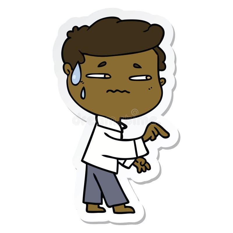 Worried Nervous Anxious Anxiety Man Male Boy Stressed Stress Cute ...