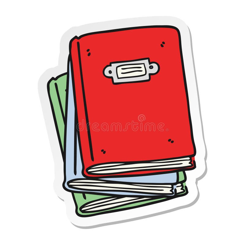 Sticker of a cartoon book stock vector. Illustration of funny - 147690047