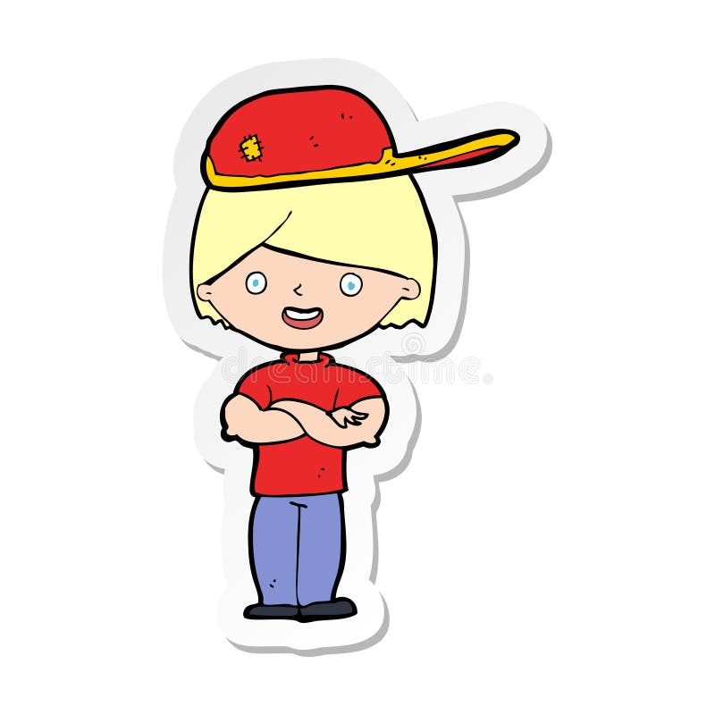 Cartoon Drawing Boy Wearing Cap Stock Illustrations – 487 Cartoon ...