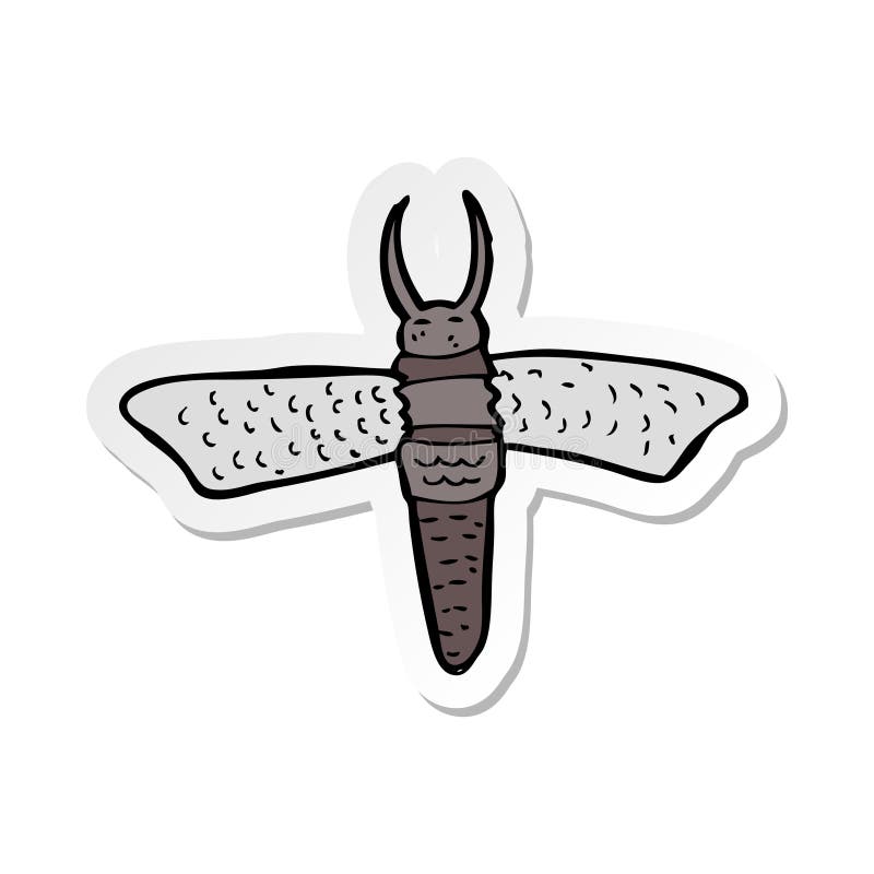 Sticker of a cartoon bug stock vector. Illustration of clip - 149232336