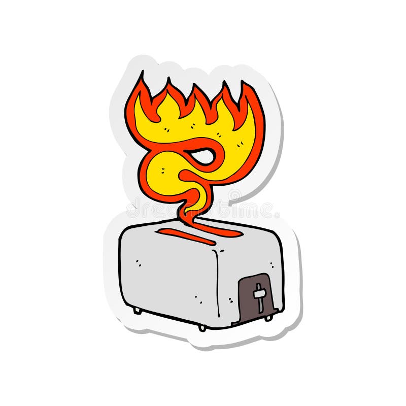 Burning Toaster Illustration Stock Illustrations – 41 Burning Toaster ...
