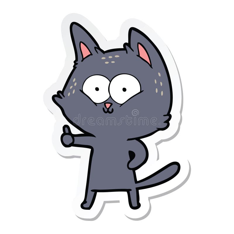 Cat Giving Thumbs Up Stock Illustrations – 434 Cat Giving Thumbs Up ...