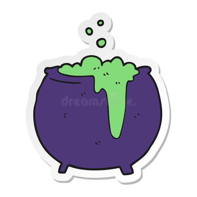 Cartoon cauldron stock vector. Illustration of funny - 38012114
