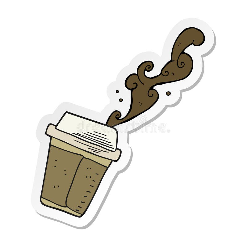 Coffee Spilling stock illustration. Illustration of spill - 4961570