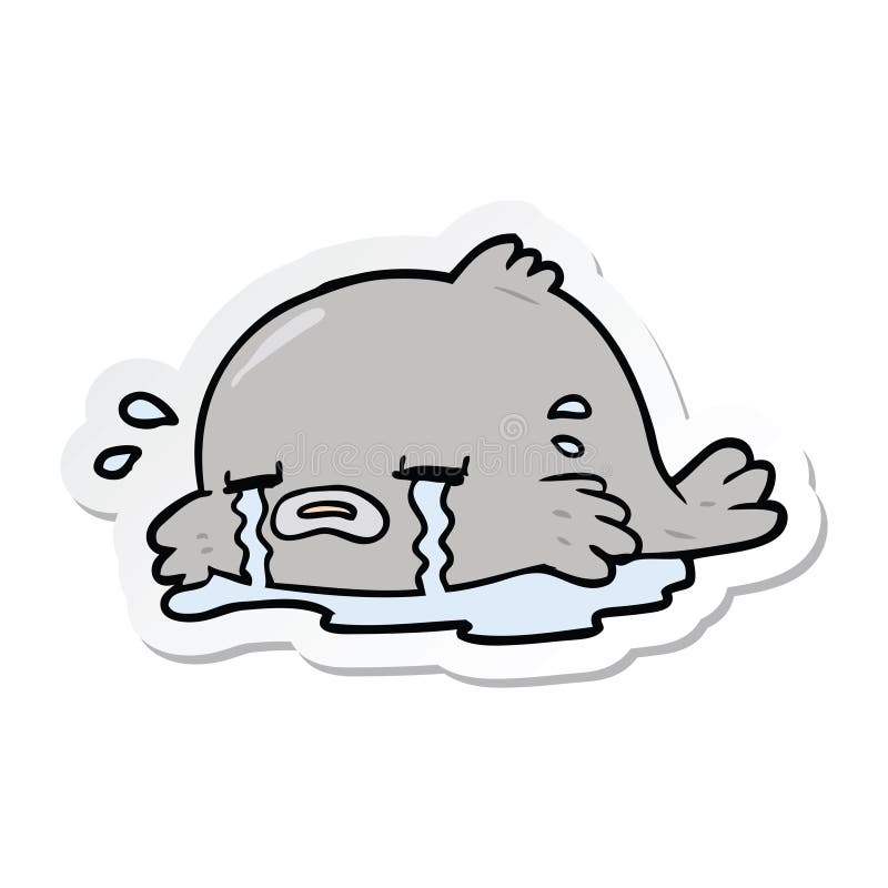 Crying Cartoon Fish stock vector. Illustration of fish - 47412827