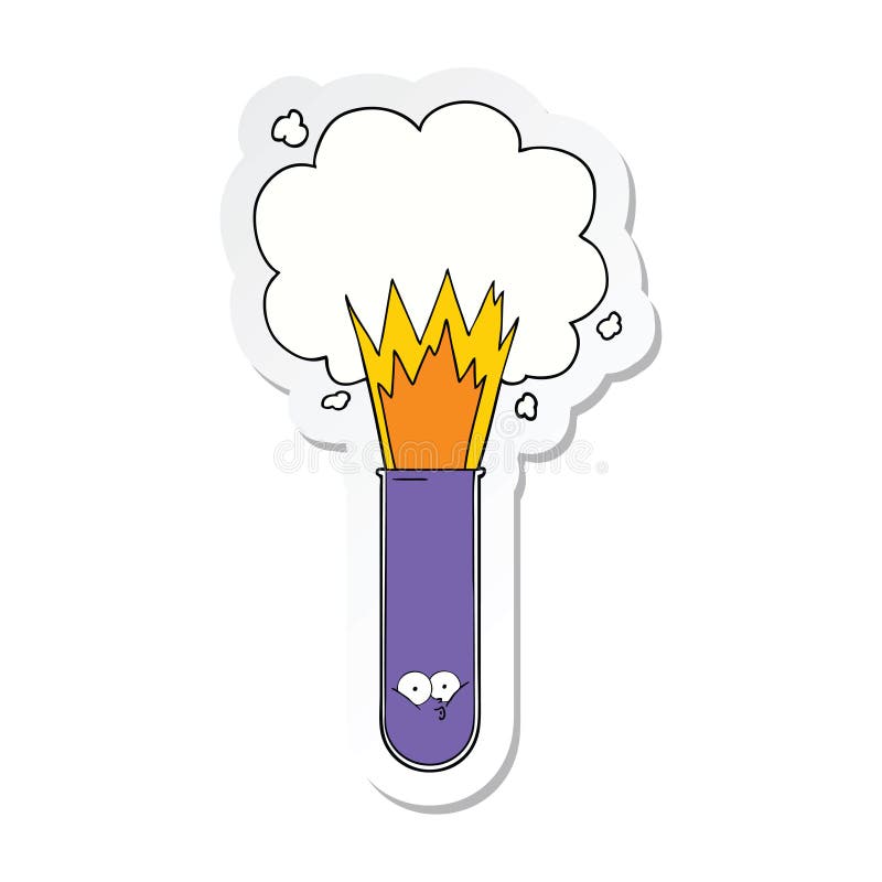 Cartoon Exploding Chemicals Stock Illustration - Illustration of silly ...