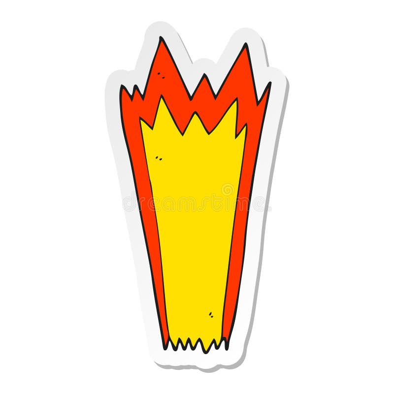 Sticker of a Cartoon Explosion Stock Vector - Illustration of clip ...
