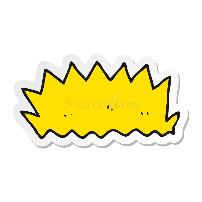 Sticker of a Cartoon Explosion Stock Vector - Illustration of sign ...