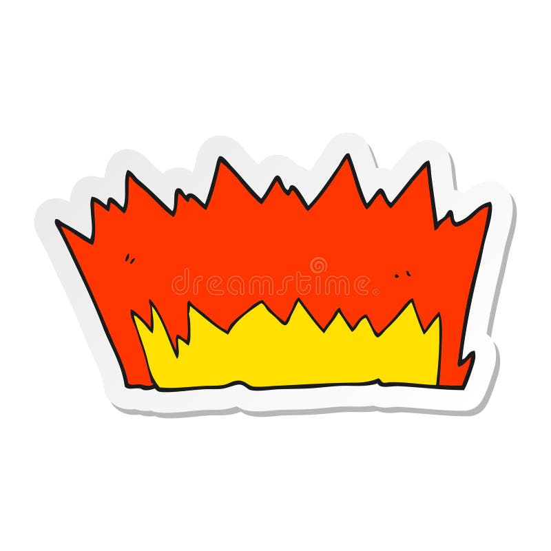 Sticker of a Cartoon Explosion Stock Vector - Illustration of handdrawn ...