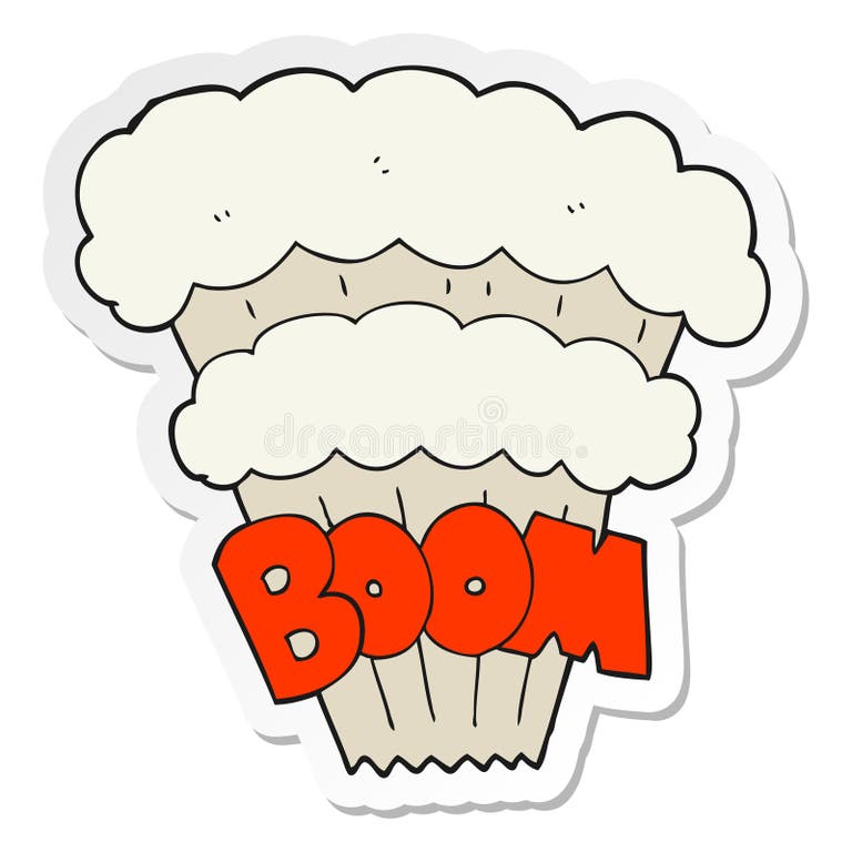 Sticker of a Cartoon Explosion Stock Vector - Illustration of clip ...