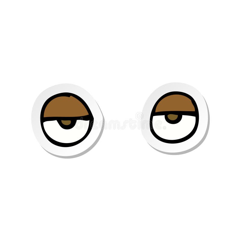 Cartoon Man with Eyes Popping Out of Head Stock Illustration ...