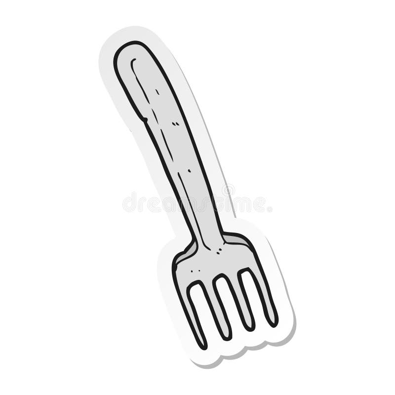 Cartoon fork stock vector. Illustration of clip, character - 37035870
