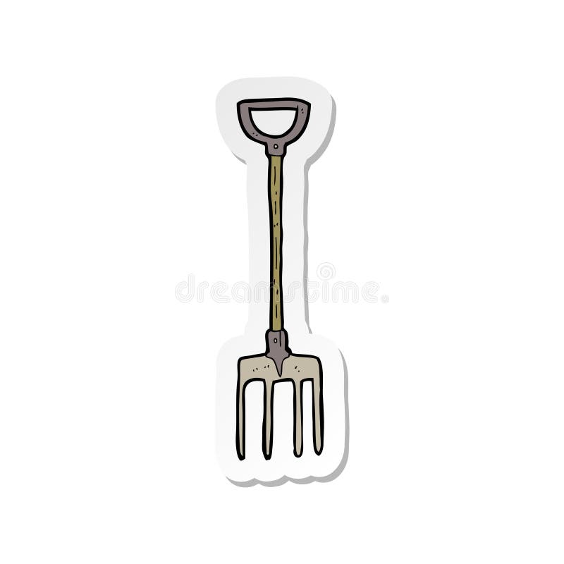 Garden fork cartoon stock vector. Illustration of quirky - 38036714