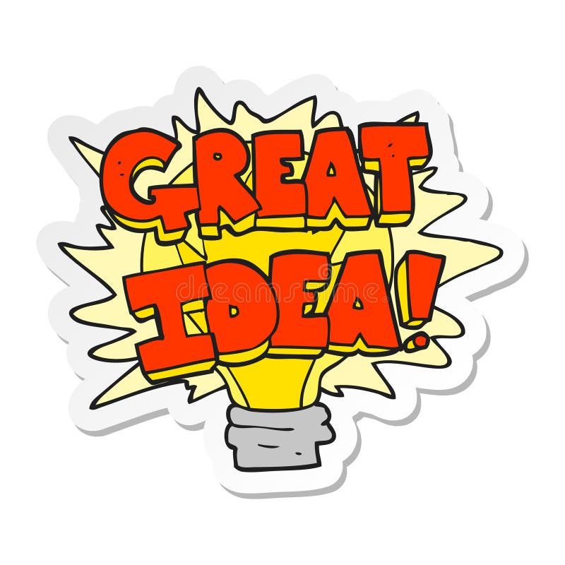 Cartoon Sticker Light Bulb Stock Illustrations – 970 Cartoon Sticker ...