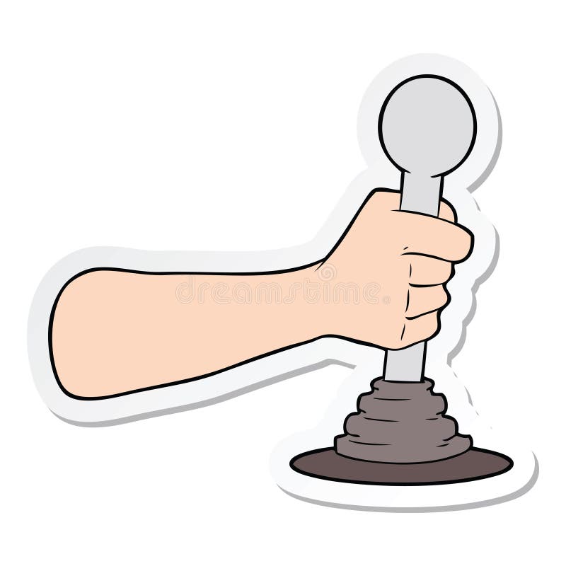 Hand lever stock illustration. Illustration of concept - 9986551