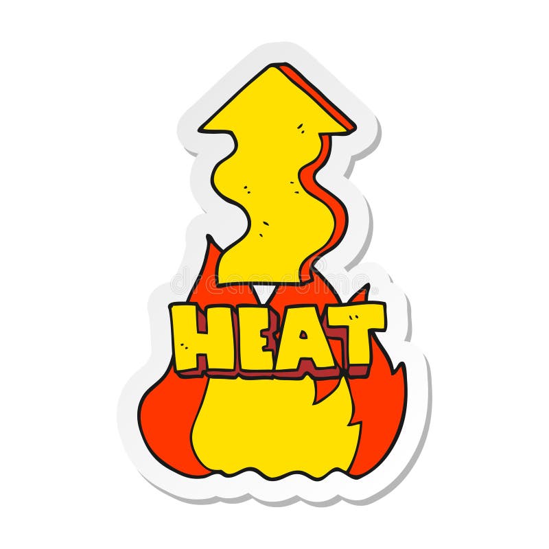 Sticker Heat Treatment. Suitable for Spa Symbol. Simple Design Editable ...