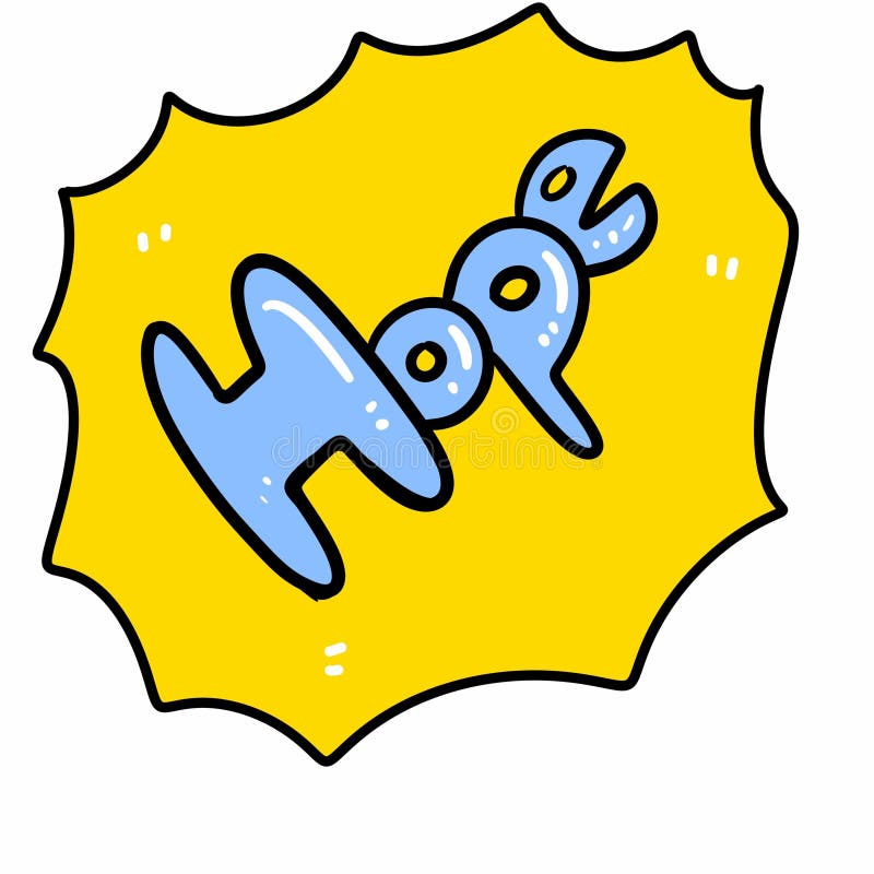 Cartoon hope symbol stock vector. Illustration of drawing - 38088713