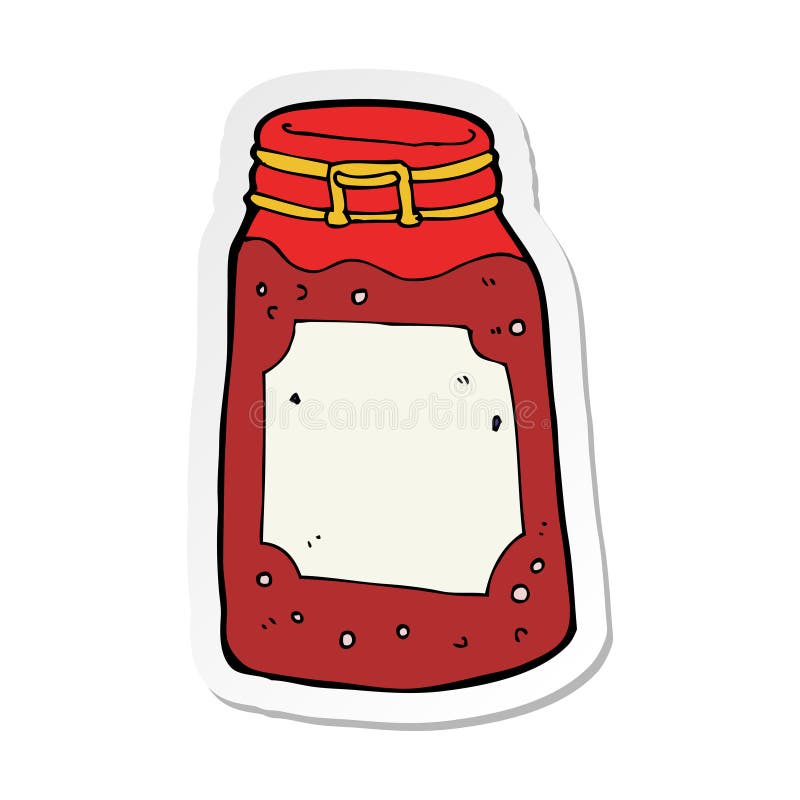 Sticker Jam Jar Cartoon Stock Illustrations – 365 Sticker Jam Jar ...