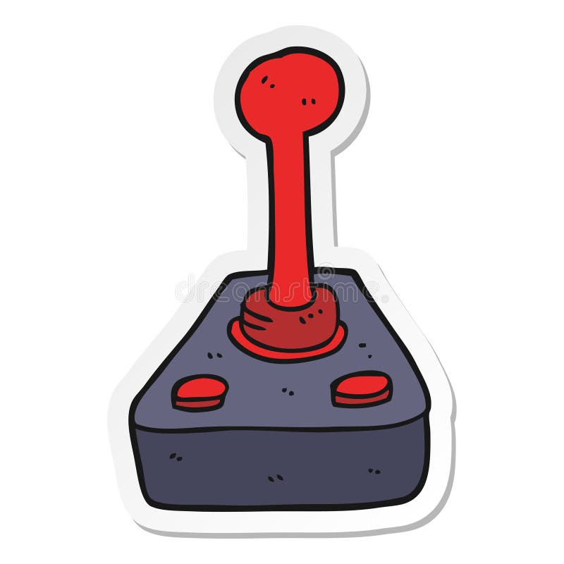 Joystick Cartoon Character Face. Controller Vector Illustration. Angry ...