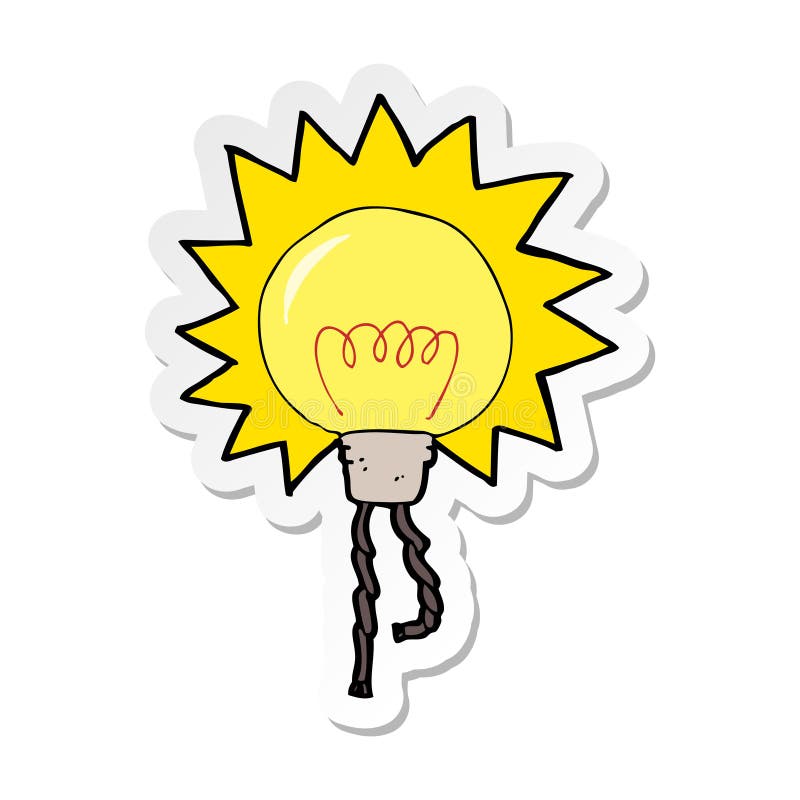 Cartoon Sticker Light Bulb Stock Illustrations – 1,185 Cartoon Sticker ...