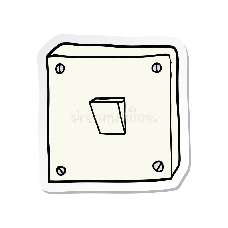 Light Switch Electric Objects Cute Cartoon Sticker Label Stick Stock ... Light Switch Electric Objects Cute Cartoon Sticker Label Stick Stock ...