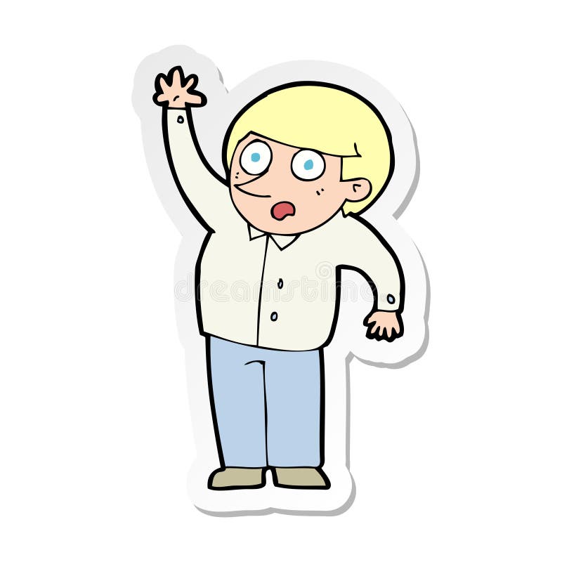 Cartoon Man Answering Question Stock Illustrations – 866 Cartoon Man ...